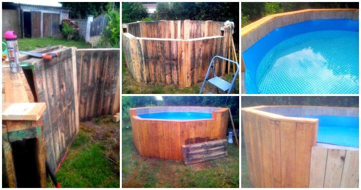 Free of Cost Pallet Swimming Pool - Easy Pallet Ideas