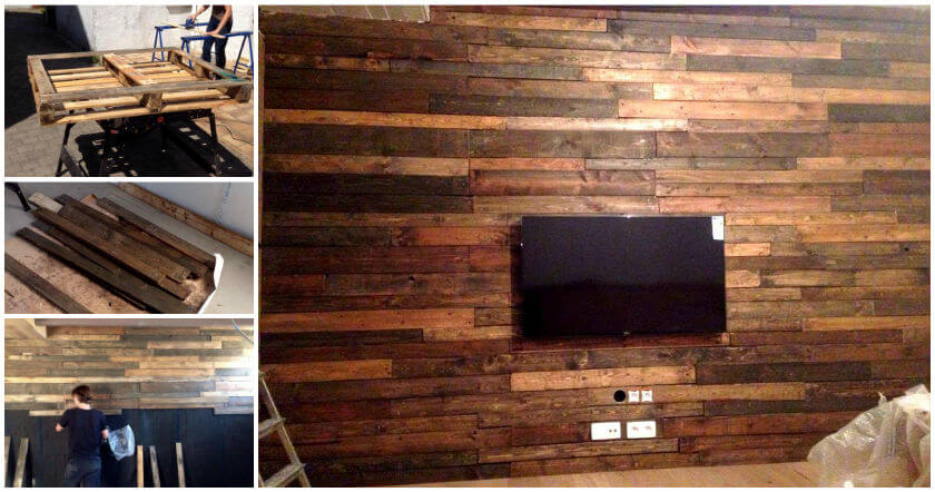 Pallet Wall Tutorial - Wall Paneling DIY - Easy Pallet Ideas