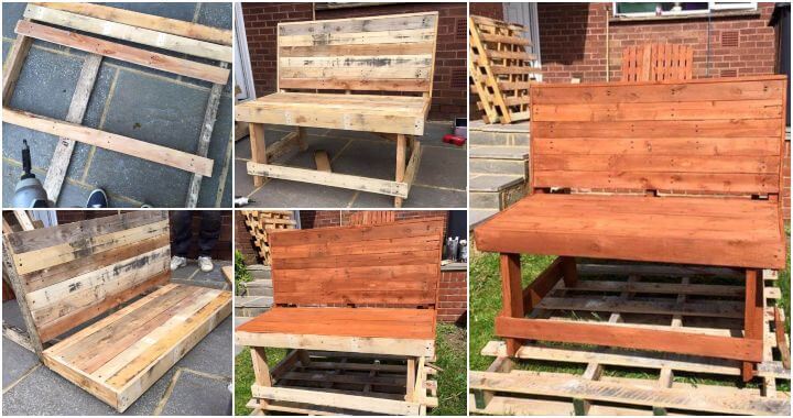 Outdoor Pallet Bench!! Tutorial - Easy Pallet Ideas